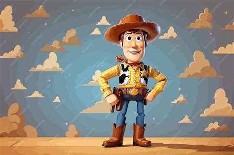 Sheriff Woody Toy Story Cartoon Illustration Premium Ai Generated Vector
