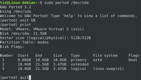 List Harddisk Partitions On Linux VITUX