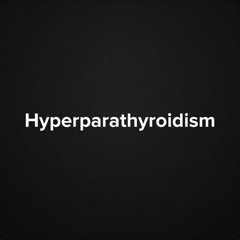 Hyperparathyroidism Moho