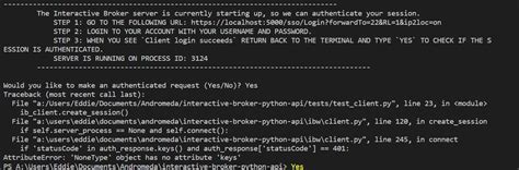 Authentication Error · Issue 2 · Areed1192interactive Broker Python Api · Github