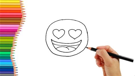 How To Draw A Smiley Love Face Very Simple Somser Drawing Academy