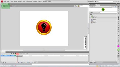 tutorial membuat tombol sederhana dengan adobe flash portal