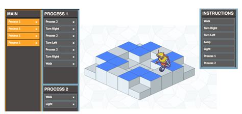 Lightbot Screenshot Showing Puzzle And Program Download Scientific Diagram