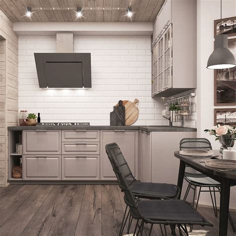 Дом из дерева Интерьер кухни Интерьер Дом