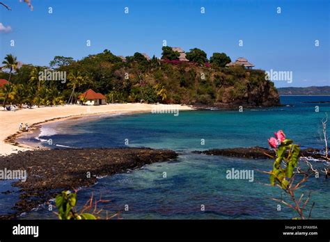 Nosy Be Andilana Beach Madagascar Lagoon Coastline And Sand Stock