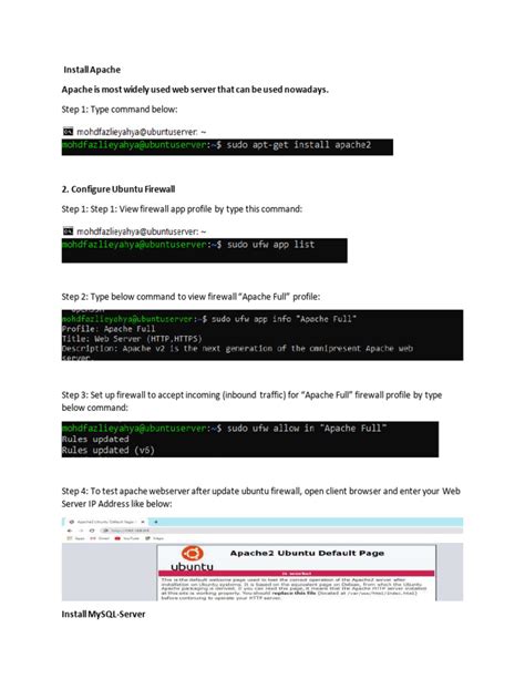 Lab Sheet Web Server Lamp Latest Pdf Networking Internet And Web