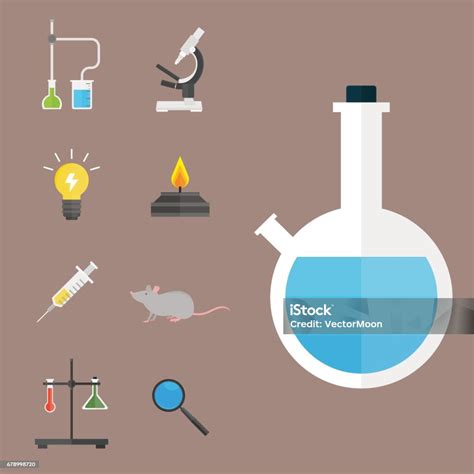 실험실 기호 테스트 의학 실험실 과학 생물학 디자인 분자 현미경 개념 및 생명 공학 과학 화학 아이콘 벡터 일러스트 0명에 대한 스톡 벡터 아트 및 기타 이미지 Istock