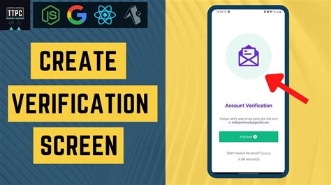 Email Verification Screen React Native Login System 8 Youtube