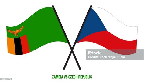 잠비아와 체코 국기는 교차하고 플랫 스타일을 흔들어 공식 비율 올바른 색상입니다 0명에 대한 스톡 벡터 아트 및 기타 이미지 0명 Friends Of The Earth