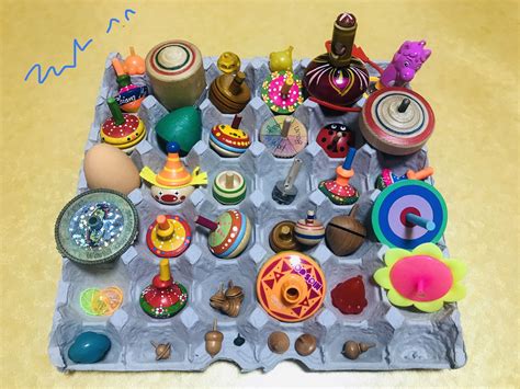 7개의 팽이 아이디어 팽이 어린이를 위한 공예 유치원 아이디어