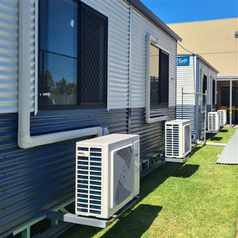 4 Split Systems Installed Into Portable Classrooms