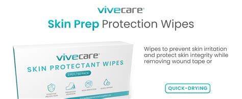 Vivecare Skin Prep Wipes 50 Count Sterile Protective