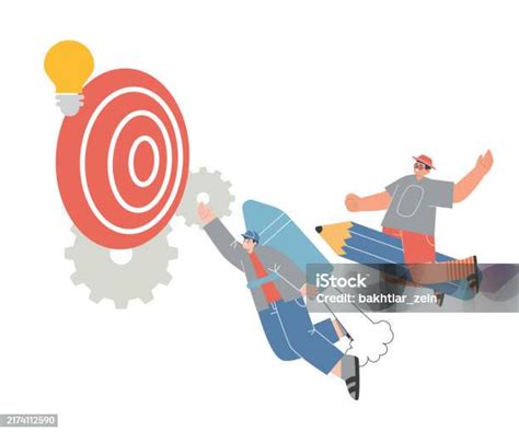 비즈니스 리더십 사업가 목표 목표 동기 부여 혁신 성취 디자인 세트 일러스트 등을 목표로 하고 있습니다 개념에 대한 스톡 벡터 아트 및 기타 이미지 Istock