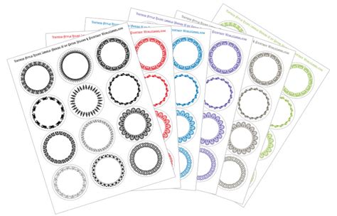 Inch Round Label Template