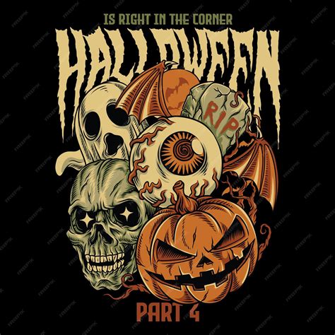 Premium Vector Halloween Ghost Corner Part 4 Illustration