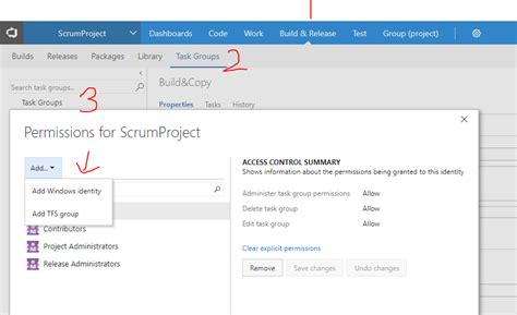 Which Permission Allows A User To Create Task Groups In Tfs 2017 Build