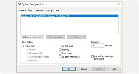 how to delete old boot menu options on windows