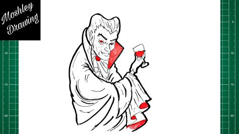 How To Draw A Dracula Step By Step Youtube