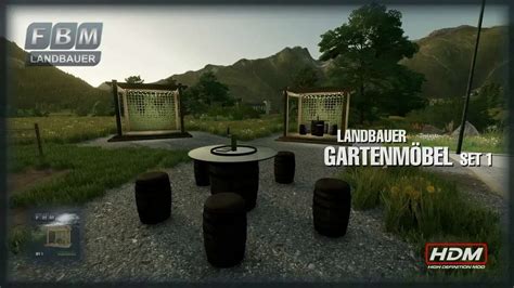Garden Furniture Set 1 V1 0 Fs22 Mod Farming Simulator 22 Mod