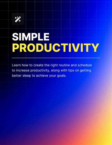 Simple Productivity
