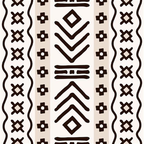 Premium Vector Abstract Ethnic Border Fabric Pattern