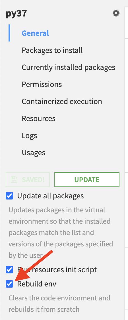 The Specified Code Environment Is Not Used When Running Tests For
