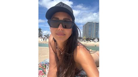 Jessica Alba Enjoys Beach Time While Filming The Mark In Australia