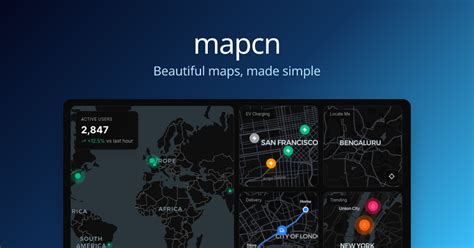 Mapcn Beautiful Maps Made Simple All Shadcn