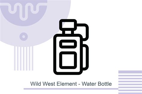 Wild West Element Water Bottle Gráfico Por Melindagency · Creative