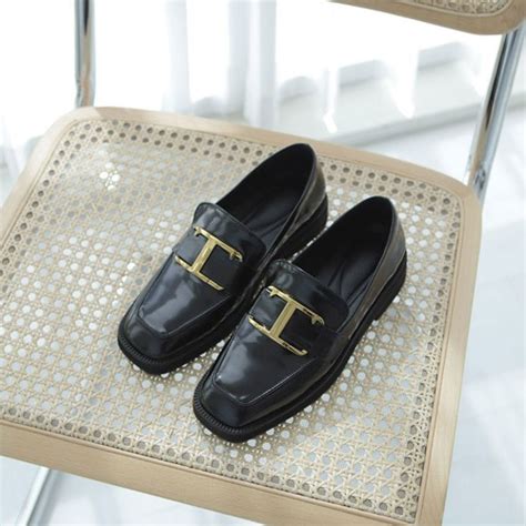 원숭이꽃신 215 260 금장 플랫폼 로퍼 페니 통굽 가보시 스퀘어 여성단화 굽높은 로퍼 3 2cm