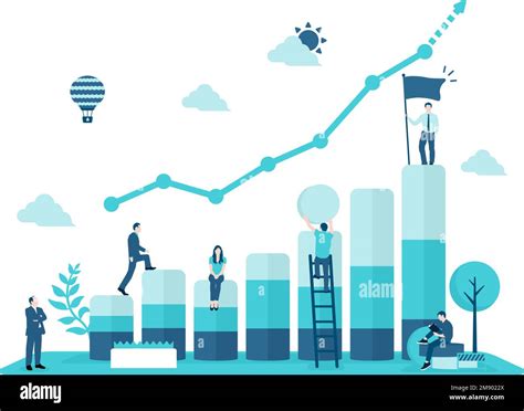 Business Growth Business Development Motif Vector Banner Illustration