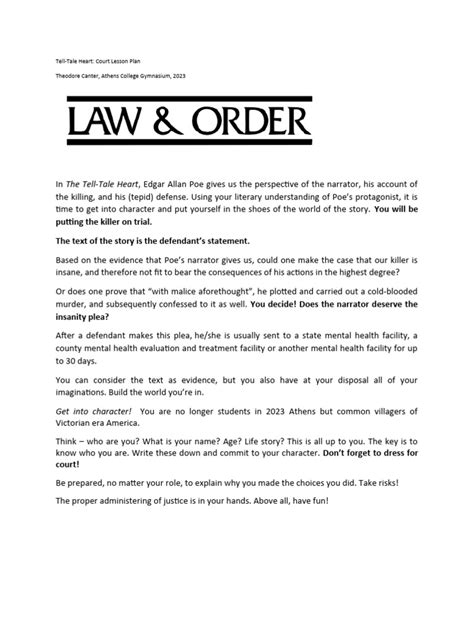 Mock Trial Roles Download Free Pdf Insanity Defense Criminal Law