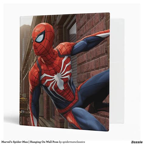 Marvels Spider Man Hanging On Wall Pose