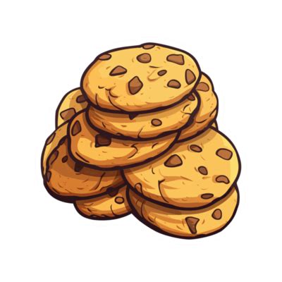 Chocolate Chip Cookies PNGs for Free Download
