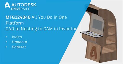 mfg324048 all you do in one platform—cad to nesting to cam in inventor