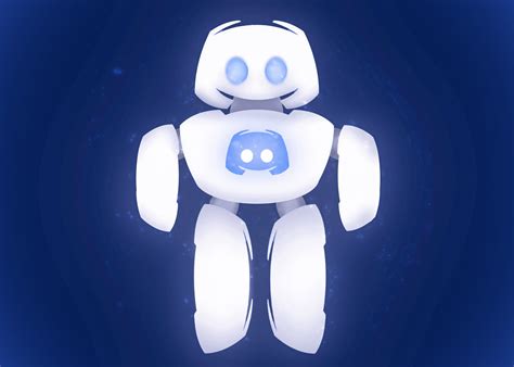 Created A Little Robot Only Using The Discord Logo And A Bit Of Shadows