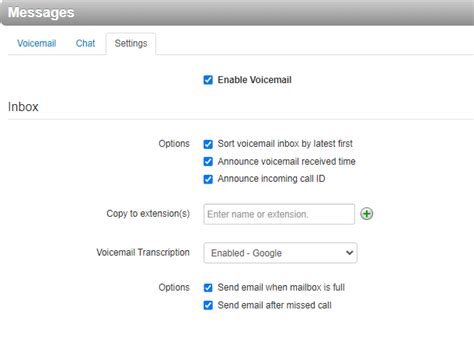 Message Settings Smart City Support