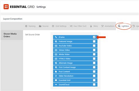 How To Display An Iframe In Essential Grid Lightbox Essential Grid
