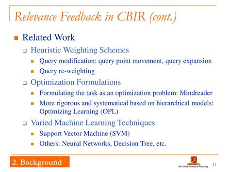 Ppt Learning On Relevance Feedback In Content Based Image Retrieval Powerpoint Presentation
