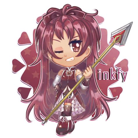 Madoka Magica Chibis Kyoko Sakura By Inkfy On Deviantart