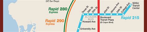 Routes And Maps San Diego Metropolitan Transit System