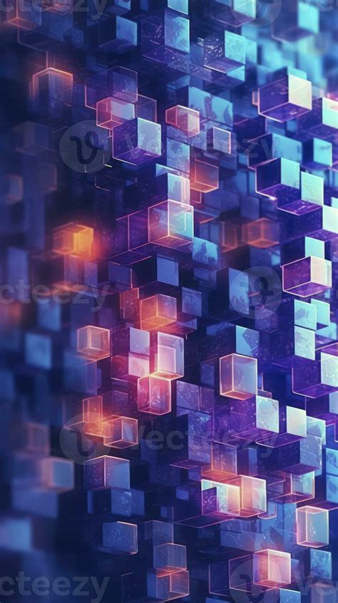 abstract design with overlapping layers and translucent elements ai