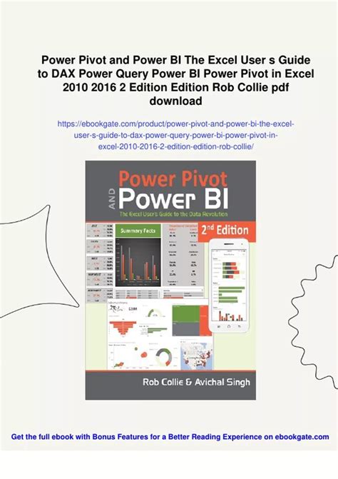Summary Power Pivot And Power Bi The Excel User S Guide To Dax Power Query Power Bi Power Pivot
