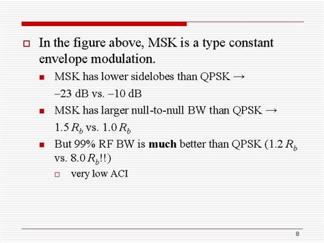 Lecture 8 Digital Modulation Ii Chapter 5 Modulation
