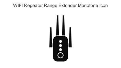 Wifi Repeater Range Extender Monotone Icon In Powerpoint Pptx Png And