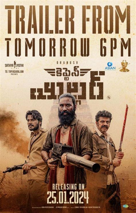 Captain Miller Telugu Version Trailer Coming Out