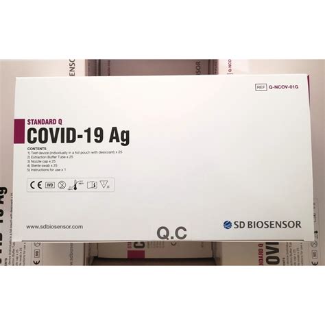 Jual Sd Biosensor Standard Q Antigen Korea Isi 25 Sd Biosensor Naso Swab Shopee Indonesia