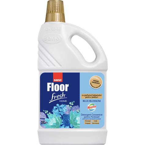 САНО Floor Fresh Home СИНИ ЦВЕТЯ препарат за почистване на ПОД 1 л