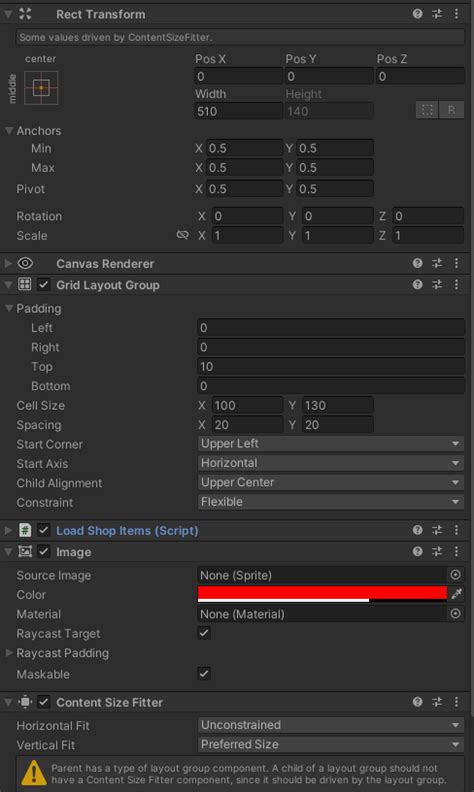 C Unity How To Change The Default Position Of The Scroll Rect Content In Elastic Movement
