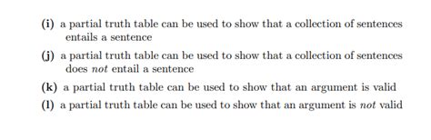 1 use truth tables with shortcuts to determine